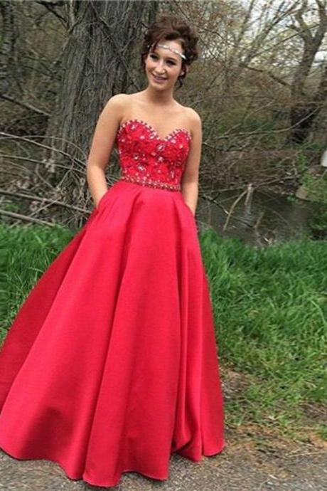 Sexy Knee Length V Neck Red Satin Prom Dress , Graduation Dresses 2016 ...
